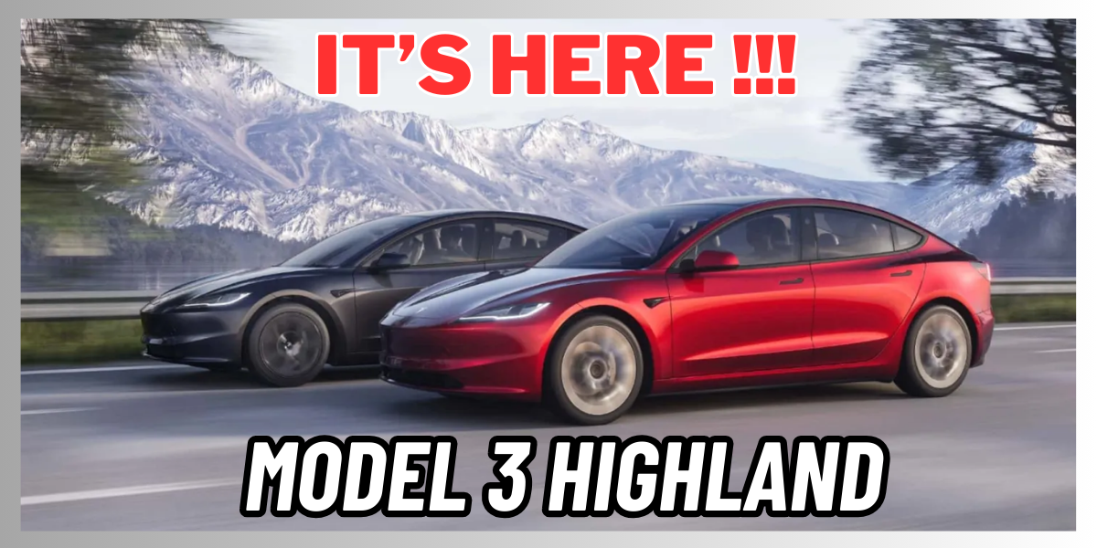 “Tesla Model 3 Highland: Unveiling the New Design and Surprising ...