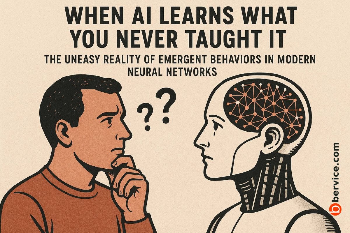 When AI Learns What You Never Taught It: The Uneasy Reality of Emergent ...