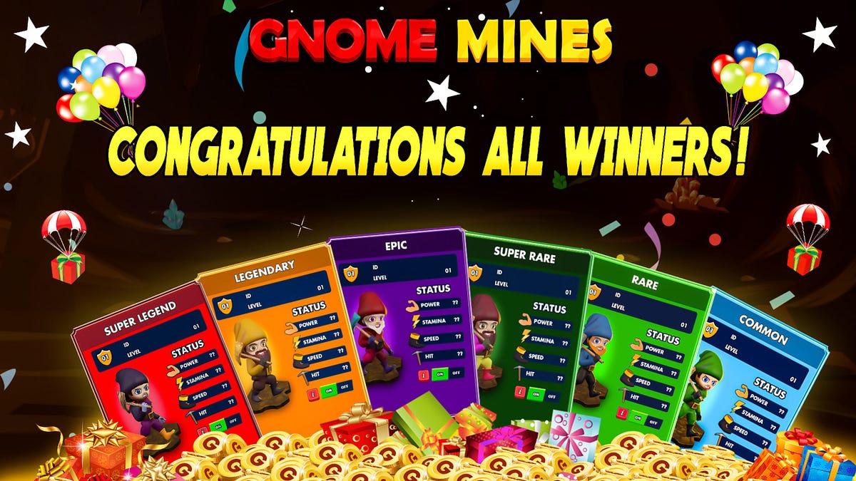Congratulations All Winners - Gnome Mines - Medium