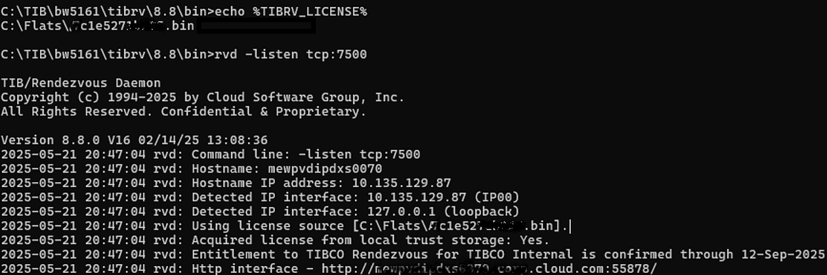 How to set a default license when using Rendezvous in auto start mode ...