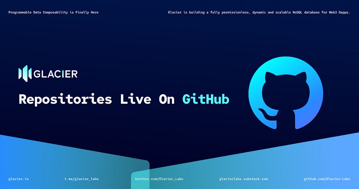Glacier Network — Repositories Live On GitHub | by Glacier Network | Medium