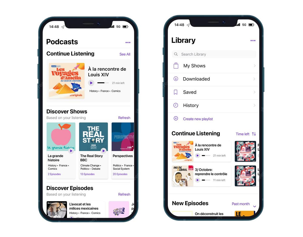 UI Case: Apple Podcasts Redesign. Forever fascinated by true… | by ...