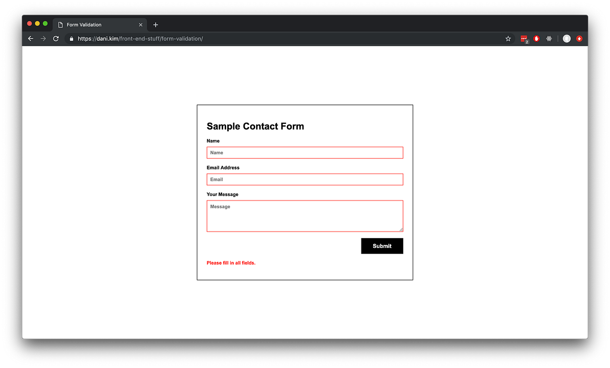 Why Form Validation Matters so Much to Me | by Dani Kim | Medium