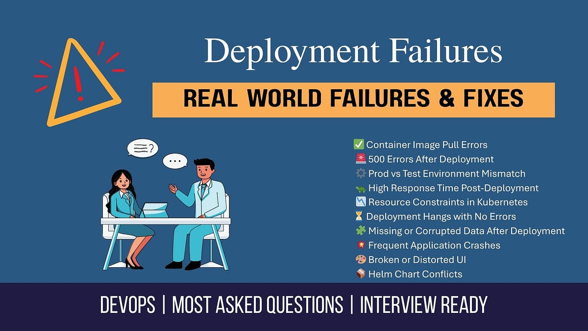 Struggling with Deployment Failure Questions in DevOps Interviews? Here’s Help. | by Sahana ...