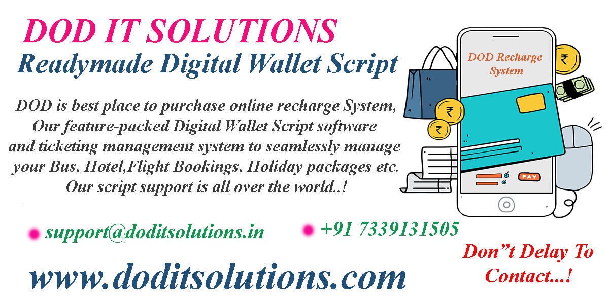 Best Readymade Digital Wallet Clone Script — DOD IT SOLUTIONS | by DODITSolutions scriptstore ...