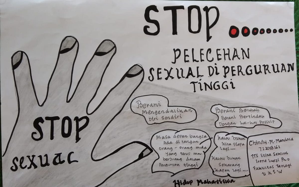 Chindy M. Mandala Penjelasan Poster Poster “Stop Pelecehan Seksual di Perguruan Tinggi ...