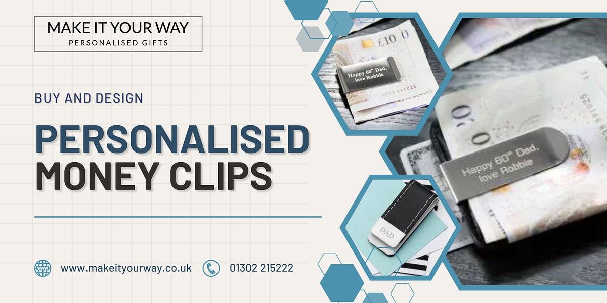 Personalised Money Clips - Makeityourway - Medium