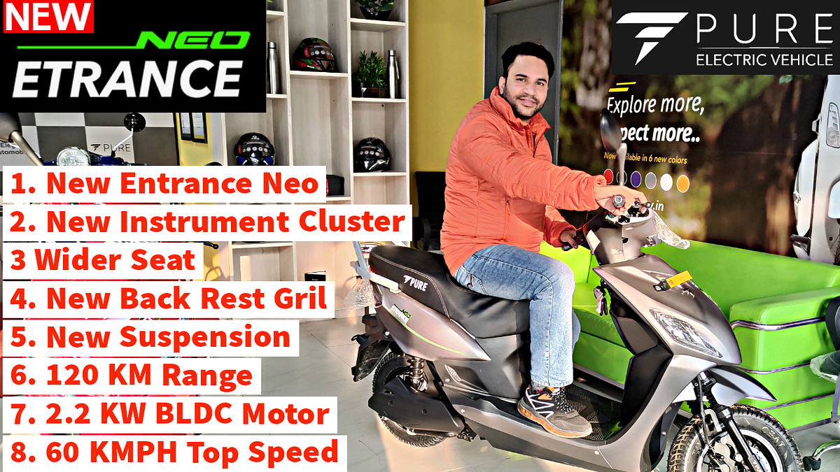 Pure EV New Etrance Neo full detailed review. Explained new 10 features ...