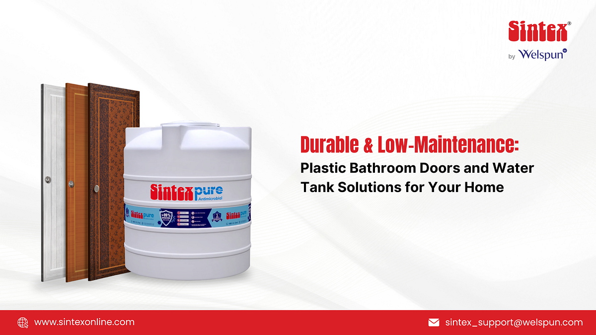 Durable & Low-Maintenance: Plastic Bathroom Doors and Water Tank ...