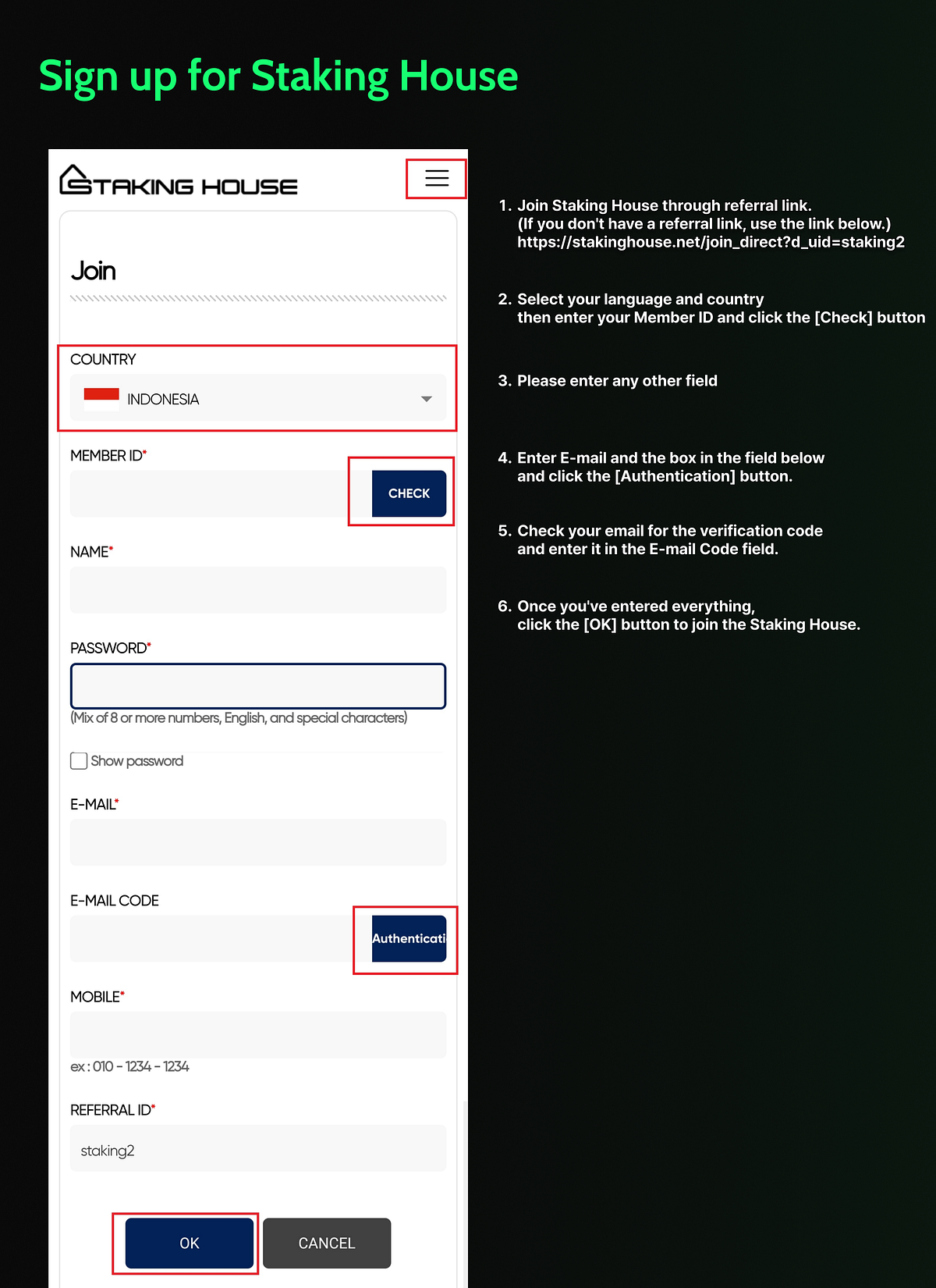 How to Sign up for DTE Staking House | by DriveToEarn | Medium