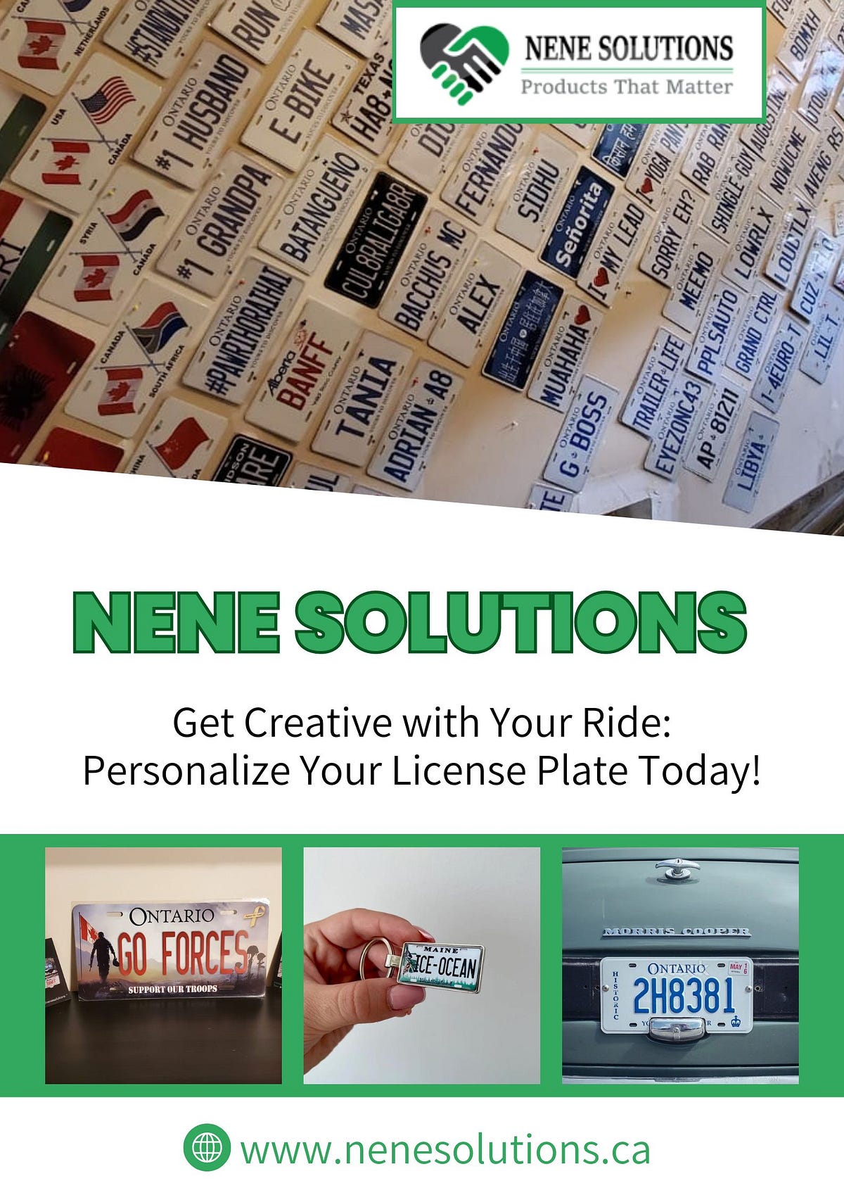 Custom License Plates Newfoundland & Labrador — Nene Solutions ...