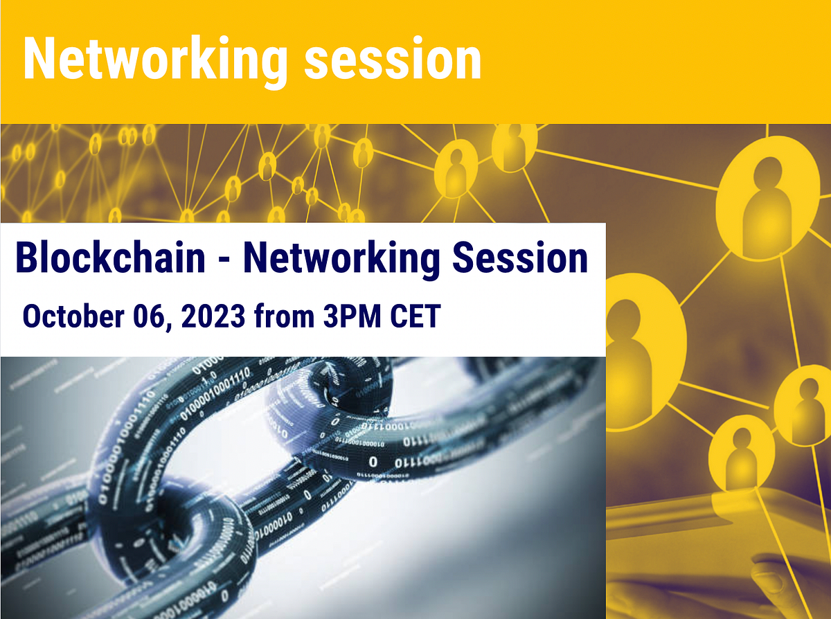 Blockchain — Networking Session. 6 oct. 2023 | by Mext Metaverse | Jun ...