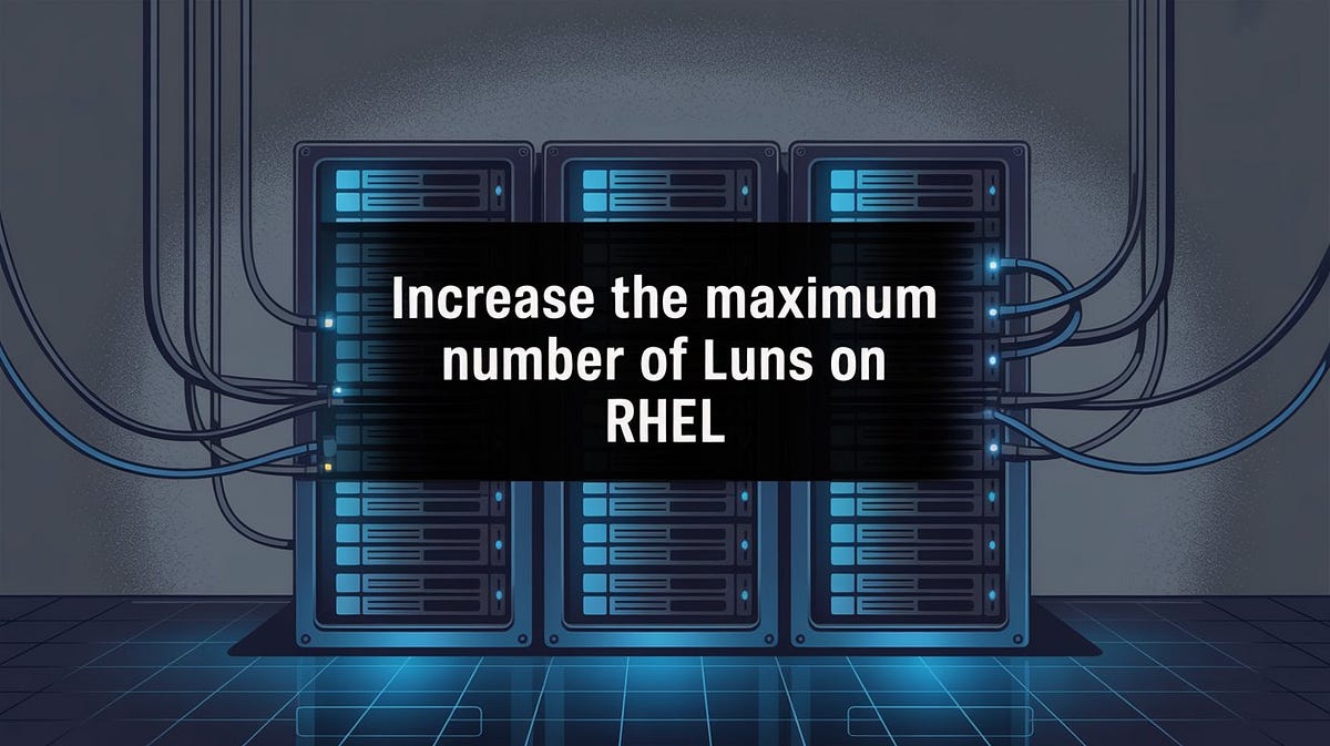 Increase the Maximum Number of LUNs on RHEL (Emulex lpfc) | by sahil ...