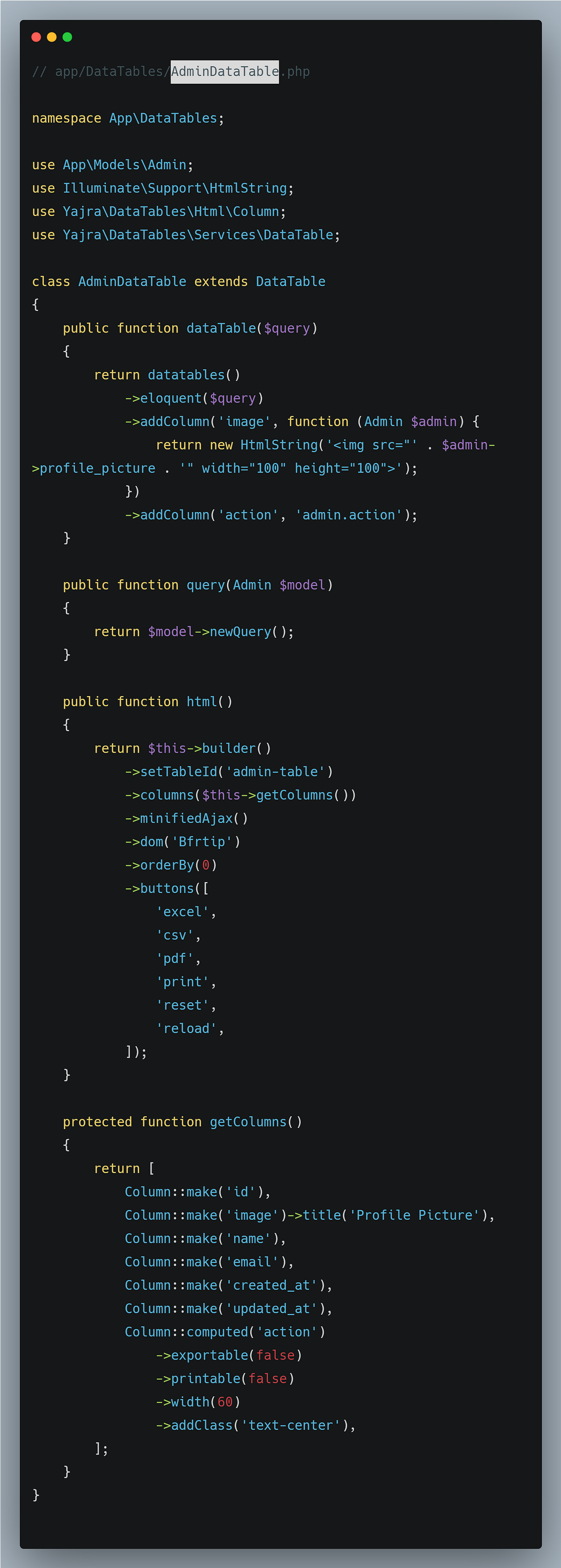 [SOLVED ERROR] yajrabox column image add | sparti datatable image ...