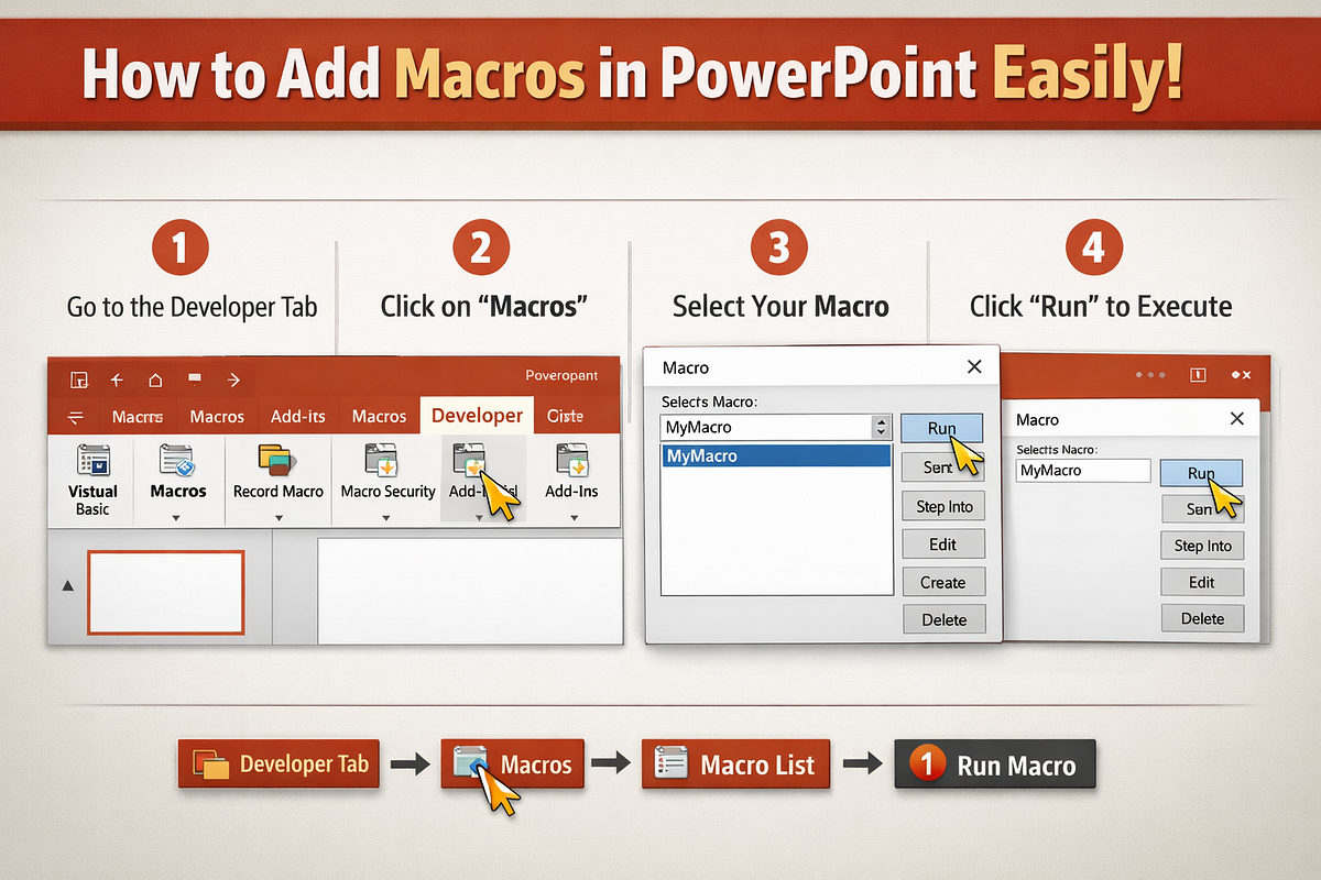 How to Add Macros in PowerPoint Easily | by Slidestack Official | Apr ...