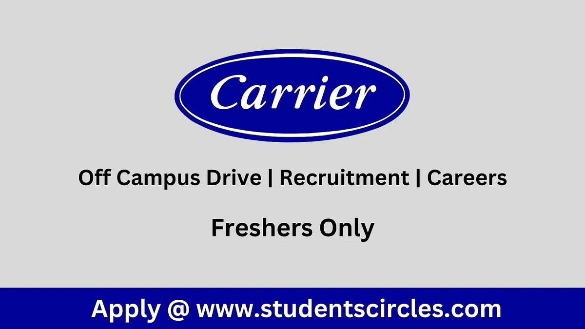 Carrier Careers 2023 | Fresher | Direct Link | by V G Selvam ...