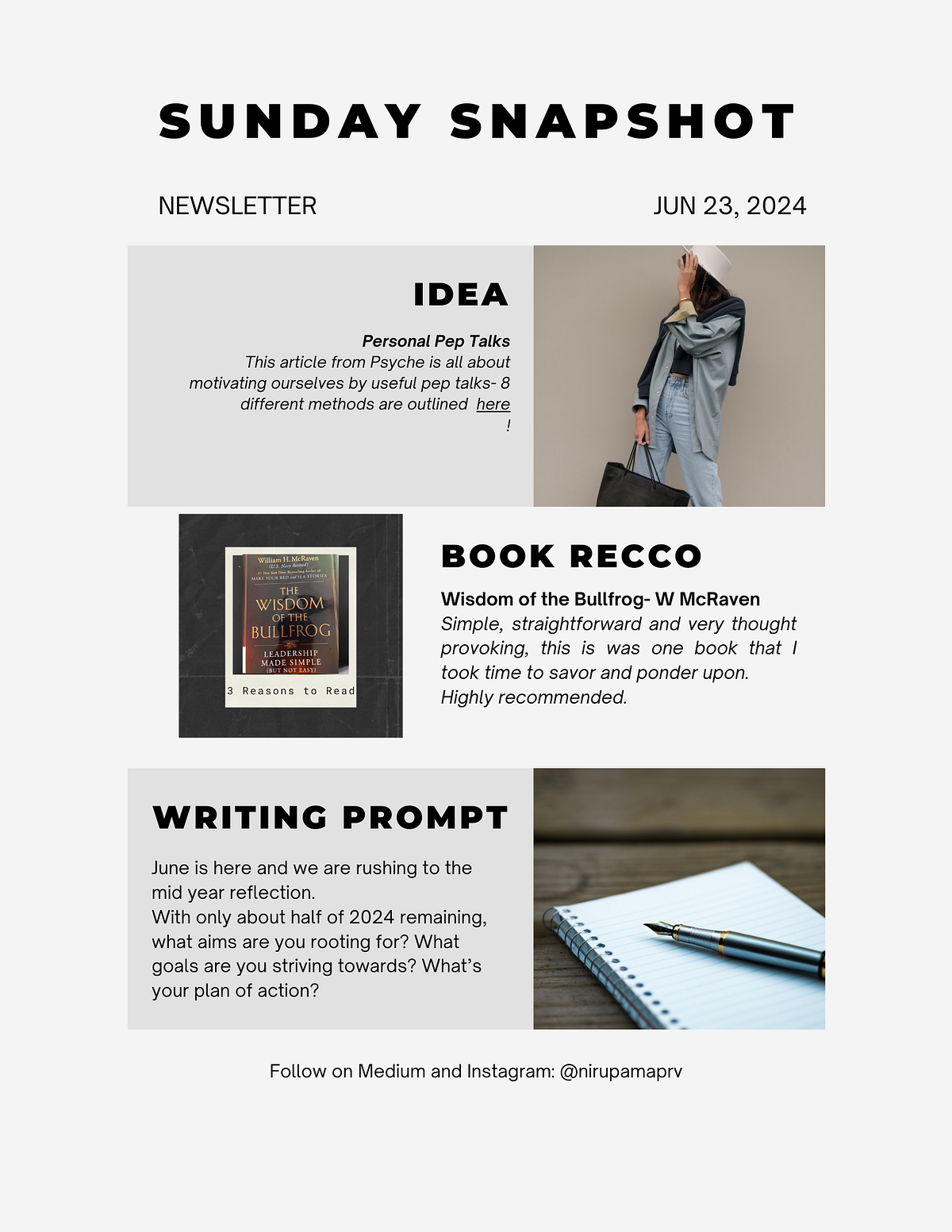 Sunday Snapshot - Niru’s Notes - Medium