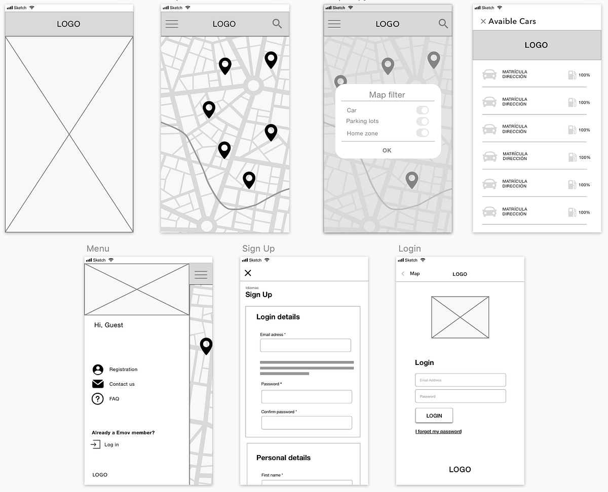 Exercise 5: Wireframing Challenge | by Zoe Gisbert | Medium
