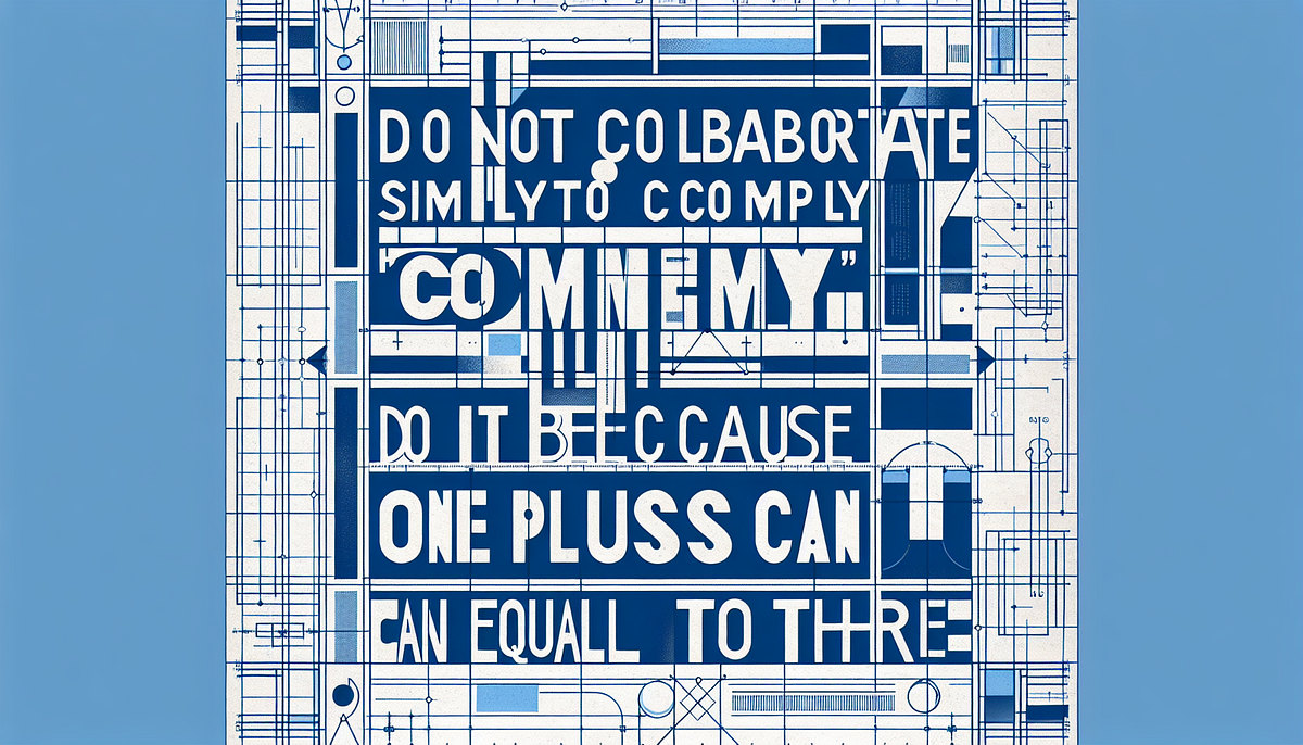 Do Not Collaborate Simply To Comply | by Unmesh Tambwekar | Medium