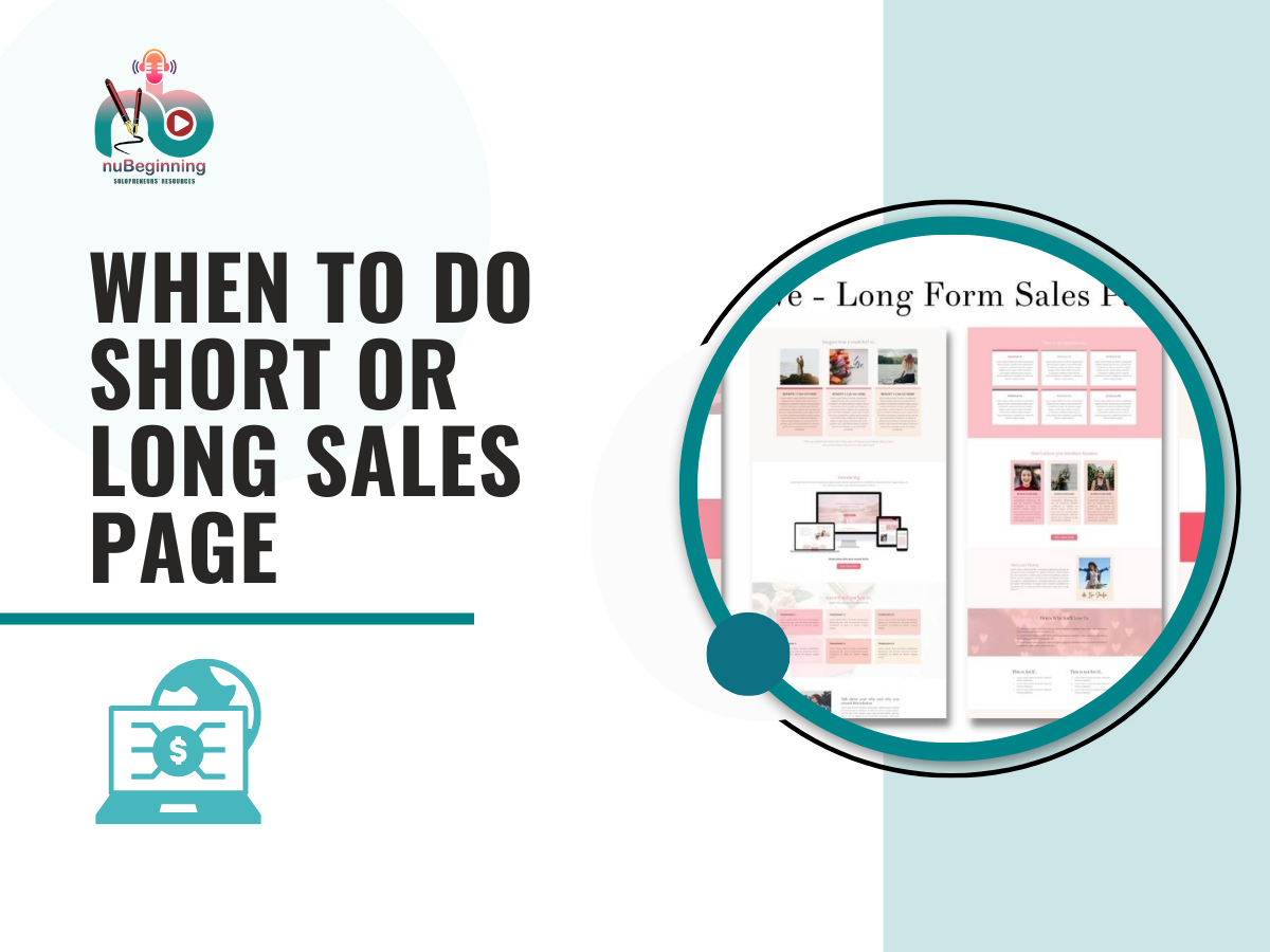 When To Do Short Or Long Sales Page | by Sue Pats | Dec, 2023 | Medium