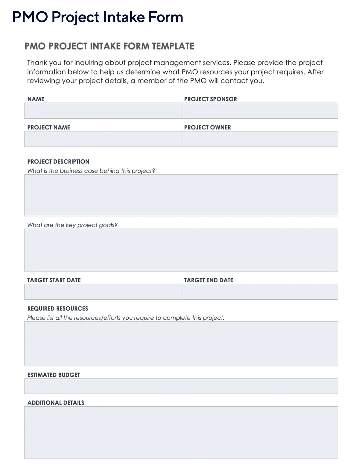 Efficient Project Request Prioritization: Streamlining PMO Intake ...