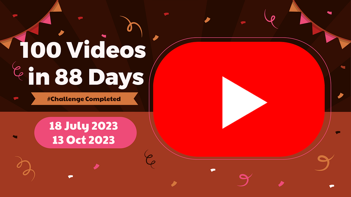 I made 100 videos in 88 days. 🌟 Welcome to constGenius! Join us in… | by Constgenius | Medium