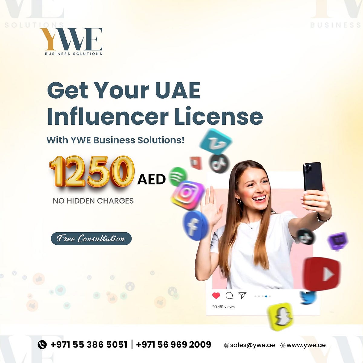 Get Your UAE Influencer License with YWE Business Solution - YWE ...