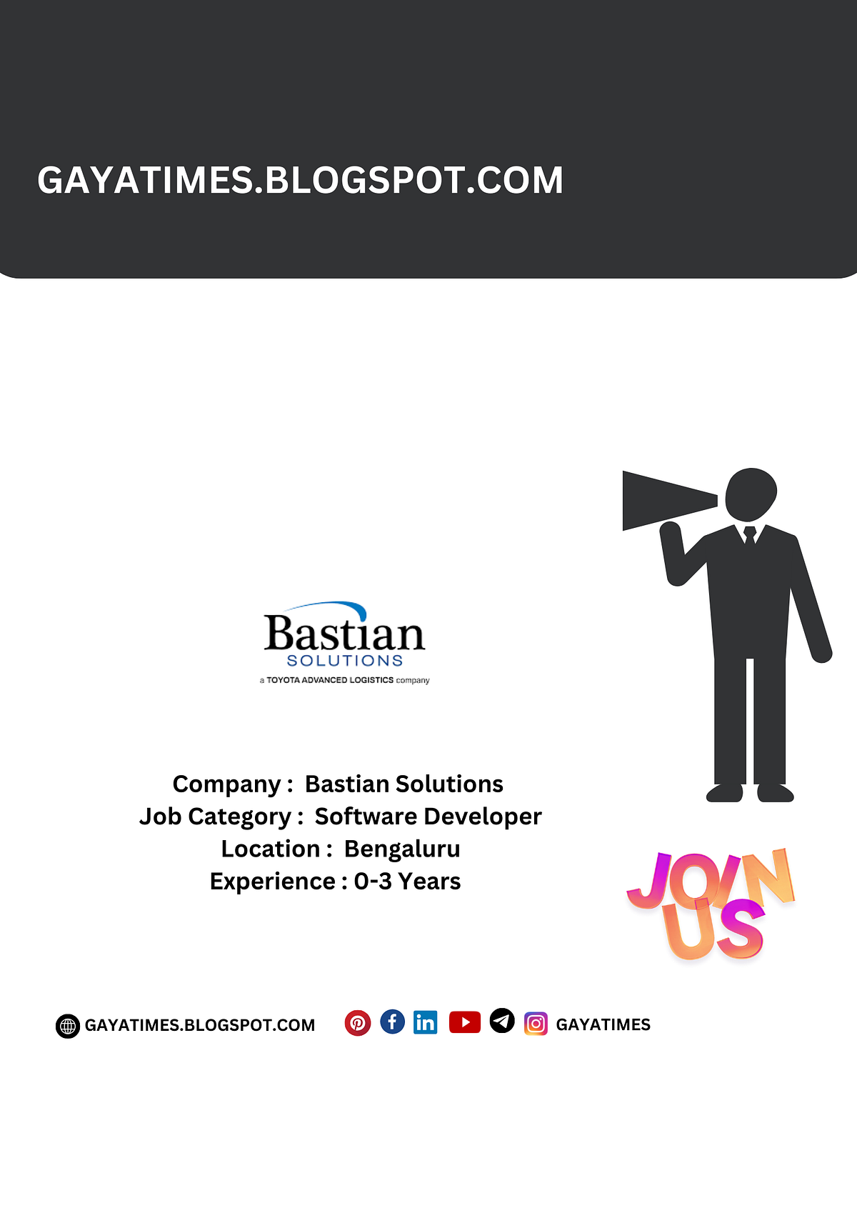 Bastian Solutions Hiring Software Developer Bangalore Location Freshers ...
