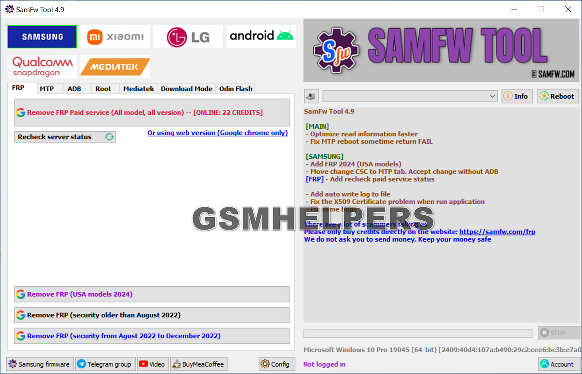 SamFw Tool 4.9: Samsung USA Models Added | by Yogesh Joshi | Medium