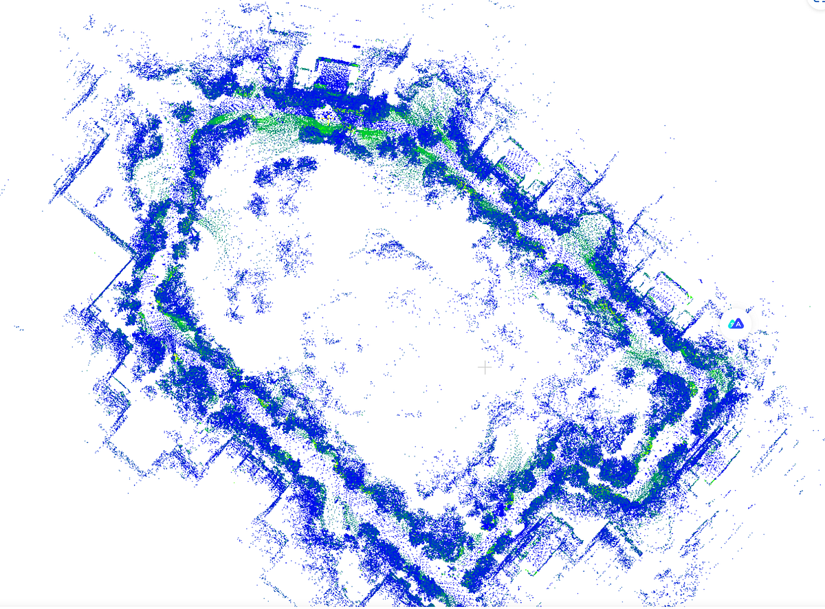 Merge the entire point cloud map according to the PCD file of each ...