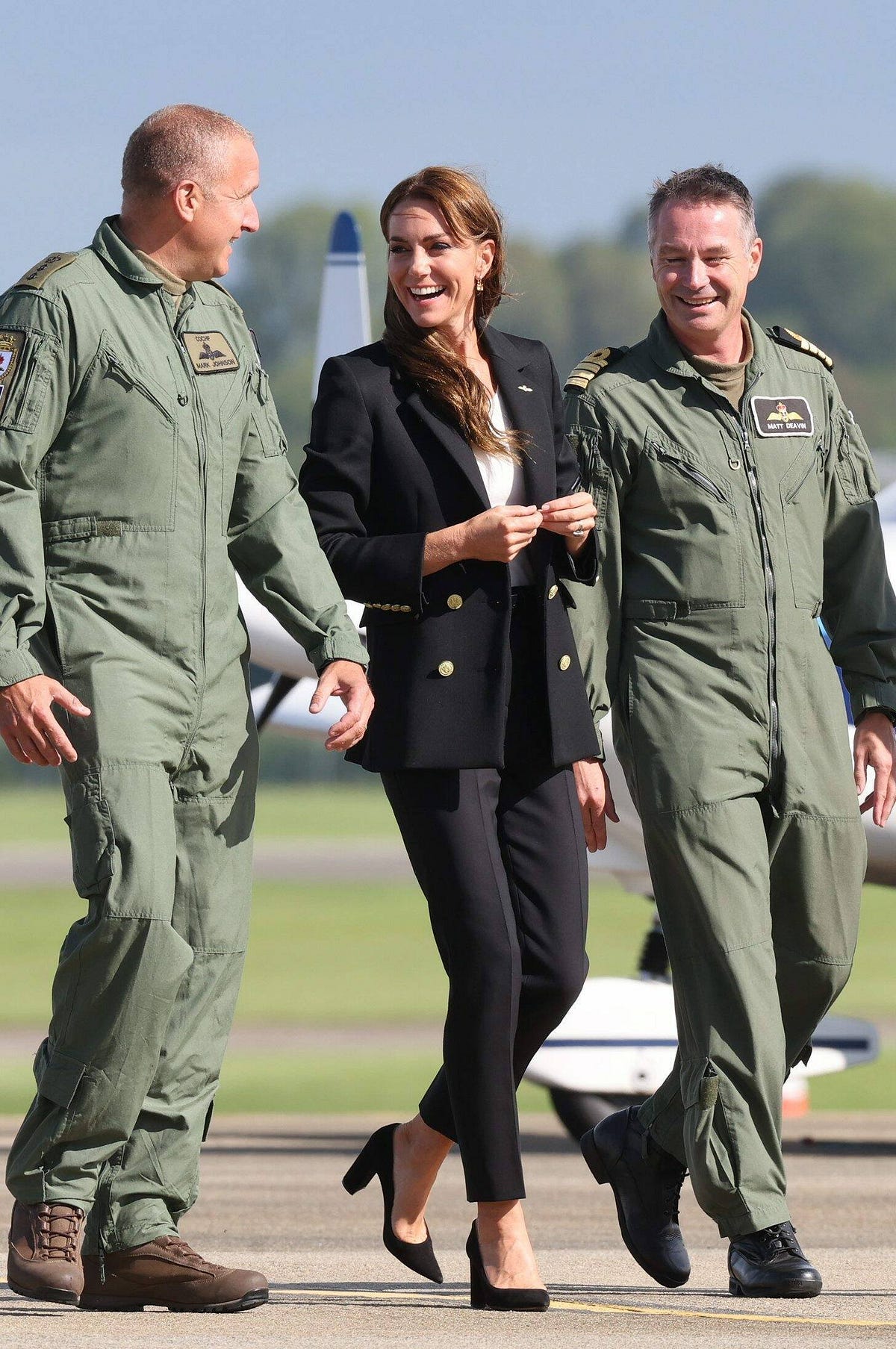 Catherine, The Princess of Wales, the Commodore-in-Chief of the Fleet ...