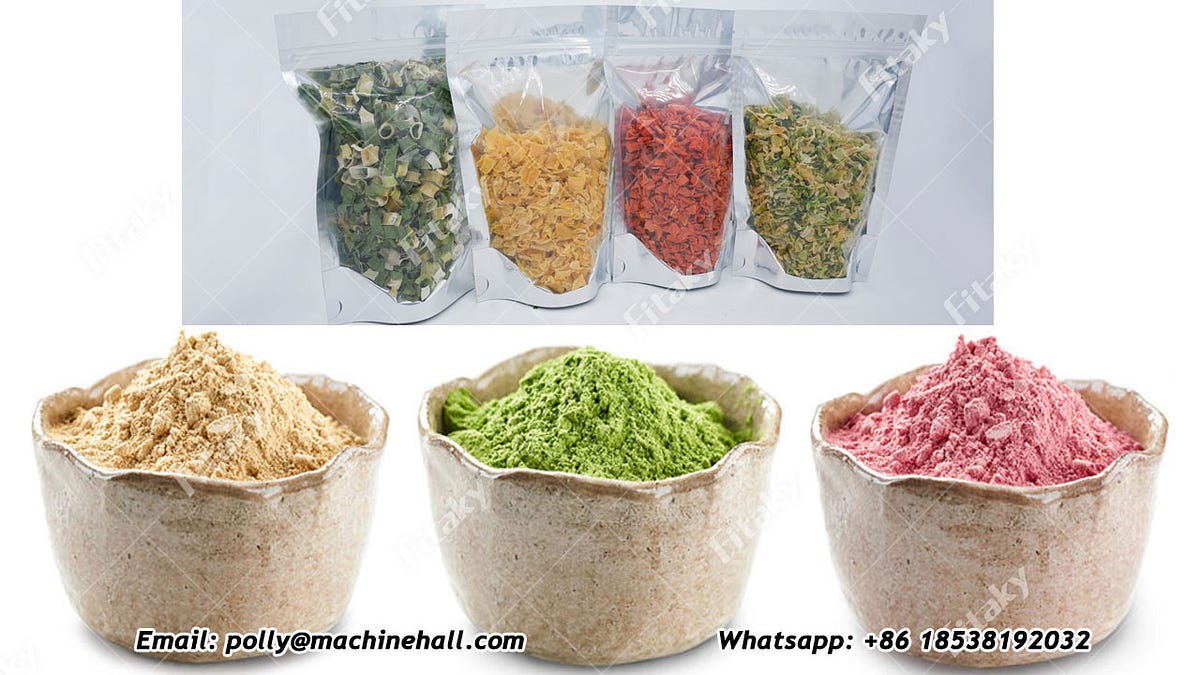 Similarities and differences in uses of dehydrated vegetable flakes and ...