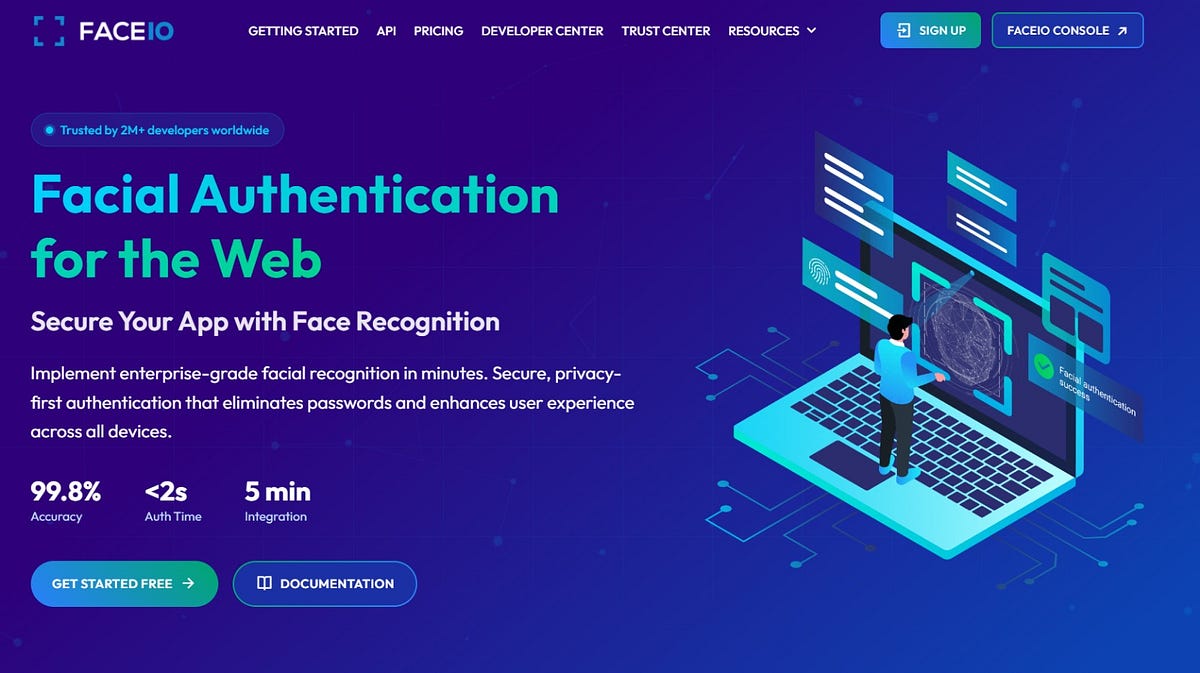 Facial Authentication in Nuxt 3 Using FACEIO | by Pius Oruko | Stackademic
