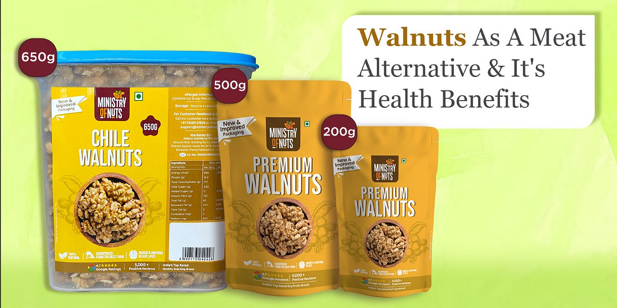 Walnut Eat Walnuts daily as Alternative to Meat by Ministry Of Nuts ...