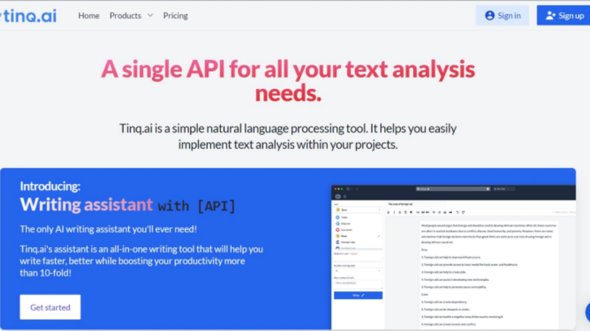 Revolutionize Your Language Processing with Tinq.ai — NLP API Next-Level NLP Capabilities | by ...