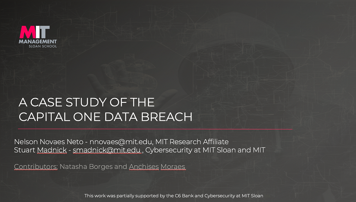 A Case Study of the Capital One Data Breach | by Nelson Novaes Neto ...