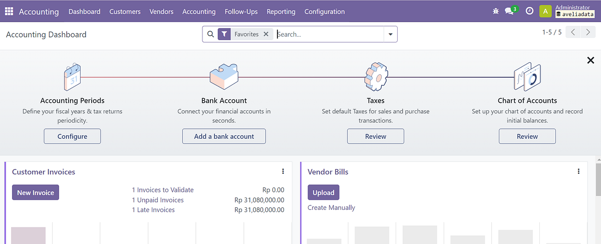 Instalasi Modul Ekstra Accounting Odoo 17 dan 16 | by Avelia Diva | Mar, 2024 | Medium