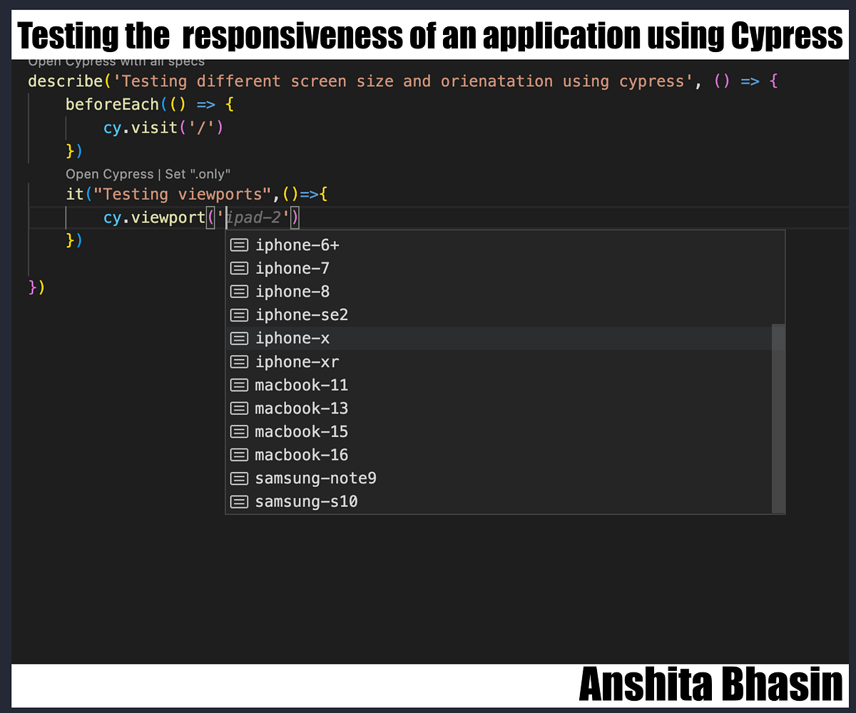 Cypress Viewports: The way to automate the mobile web view of an ...