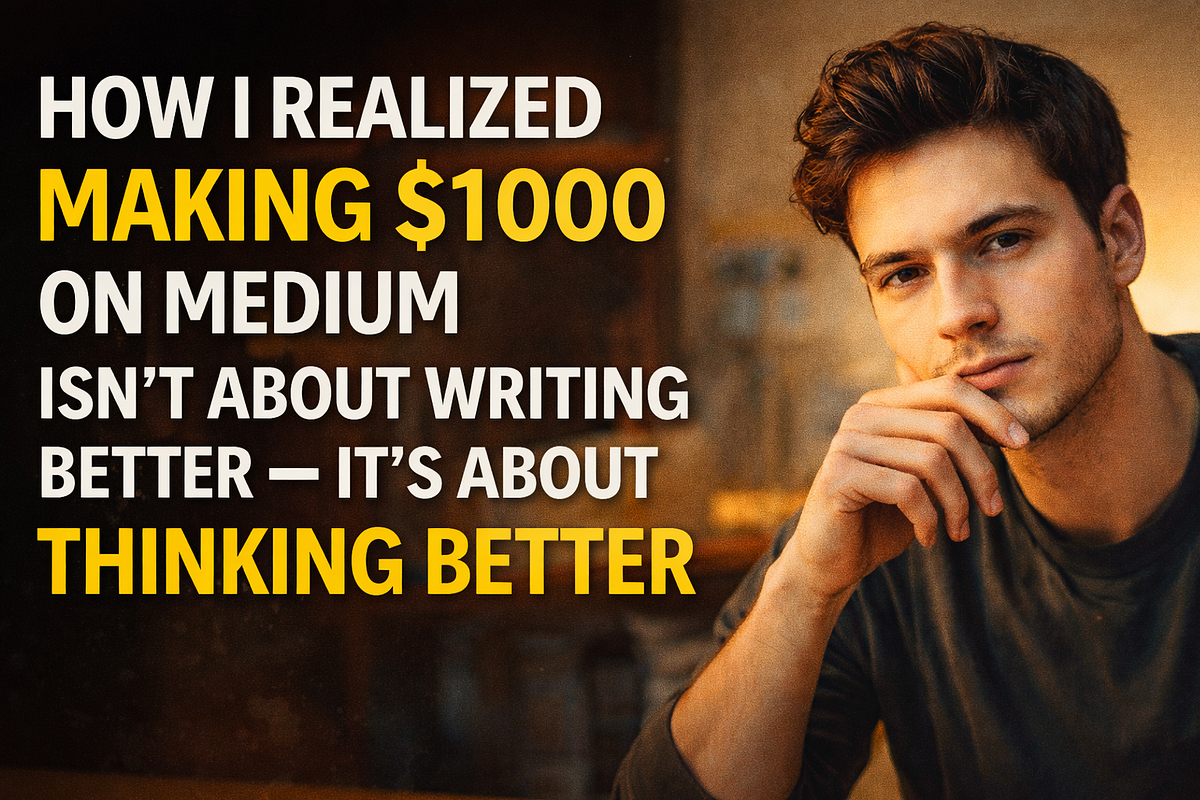 How I Realized Making $1000 on Medium Is Not About Writing Better — It ...