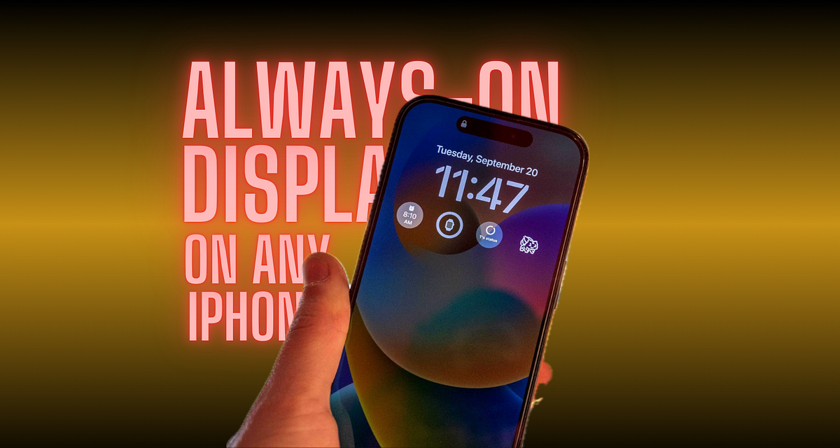 How to Get the Always-On Display on Older iPhones | by The Evil Geek ...