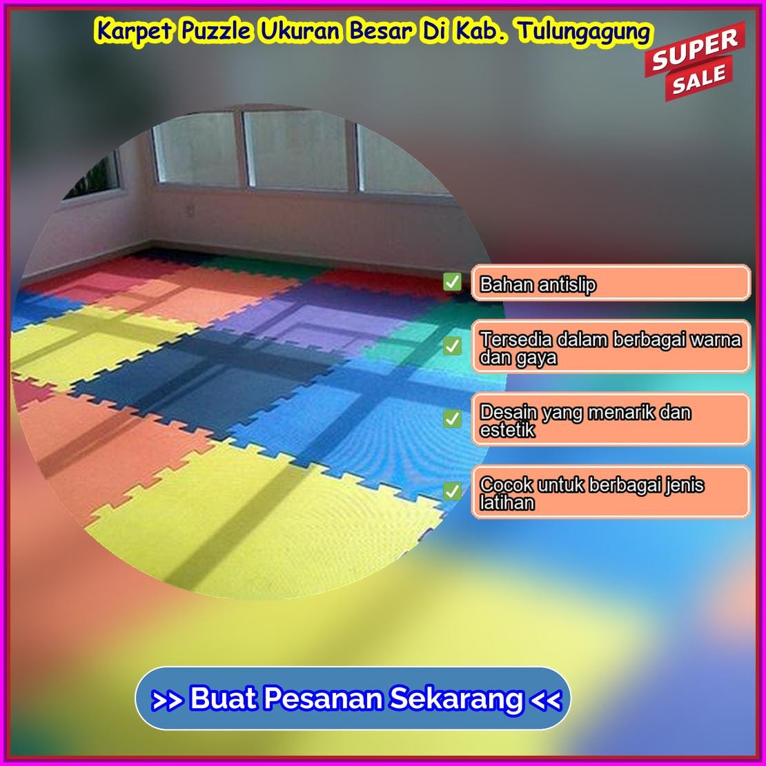 Karpet Puzzle Ukuran Besar Di Kab Tulungagung - Matras Pabrik - Medium