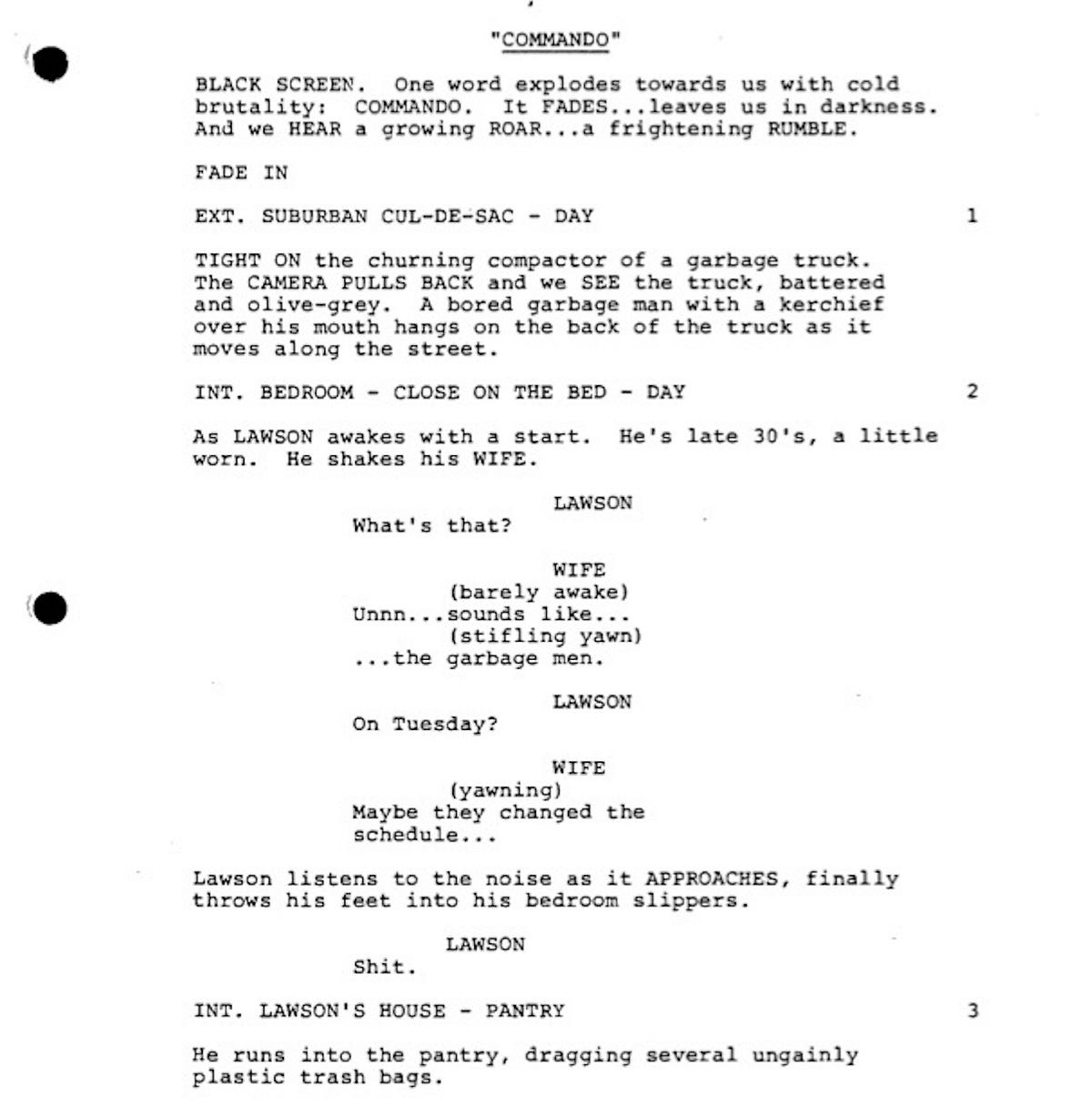 Page One: “Commando” (1985) - Go Into The Story