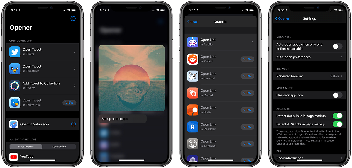 What’s New in Opener 1.8. Opener 1.8 is made for iOS 13! | by Tim Johnsen | Medium