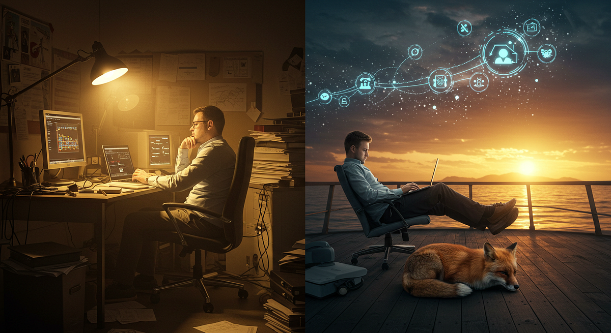 Desk to Deckchair: What Automation Gave Me Back | by Sacha Hayward ...