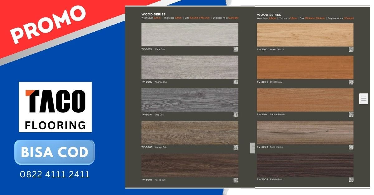Distributor, Wa 0822 4111 2411 Jual Taco Flooring 2 mm, 3 mm, mm ...