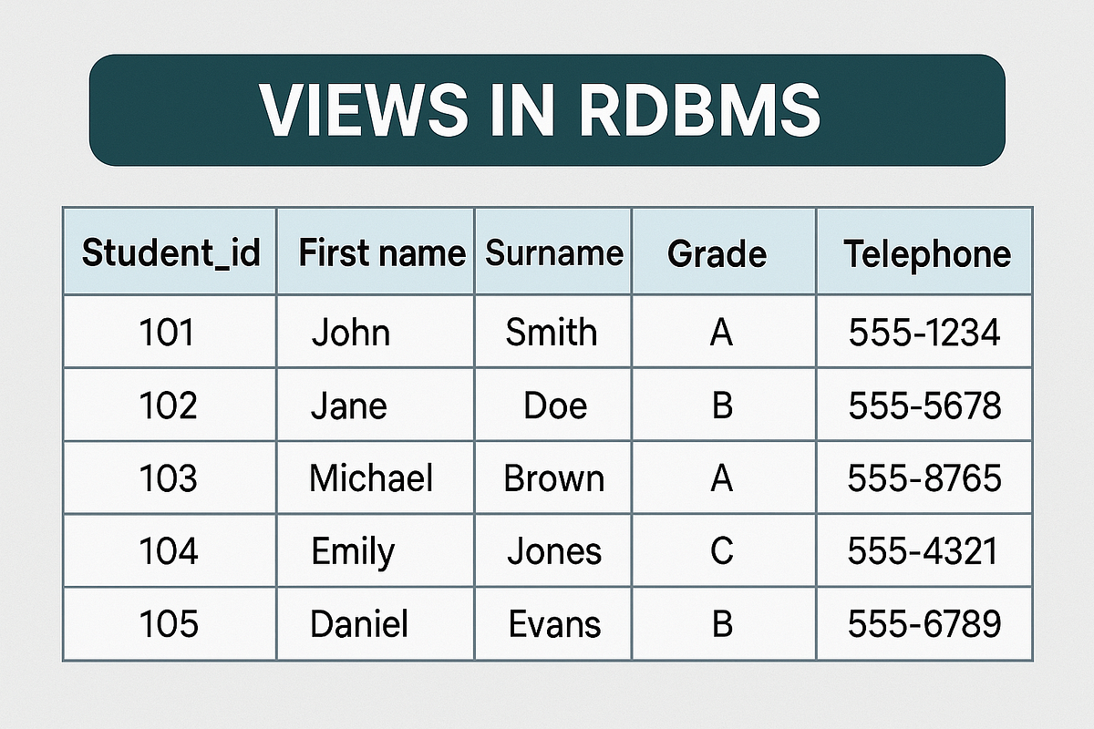 Views in Relational Databases | by DIP | Medium
