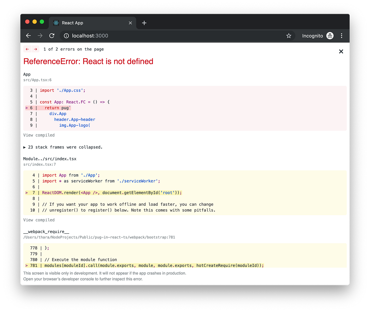 [React + TypeScript + Pug] Workaround to replace JSX with Pug | by Takuya HARA | Medium