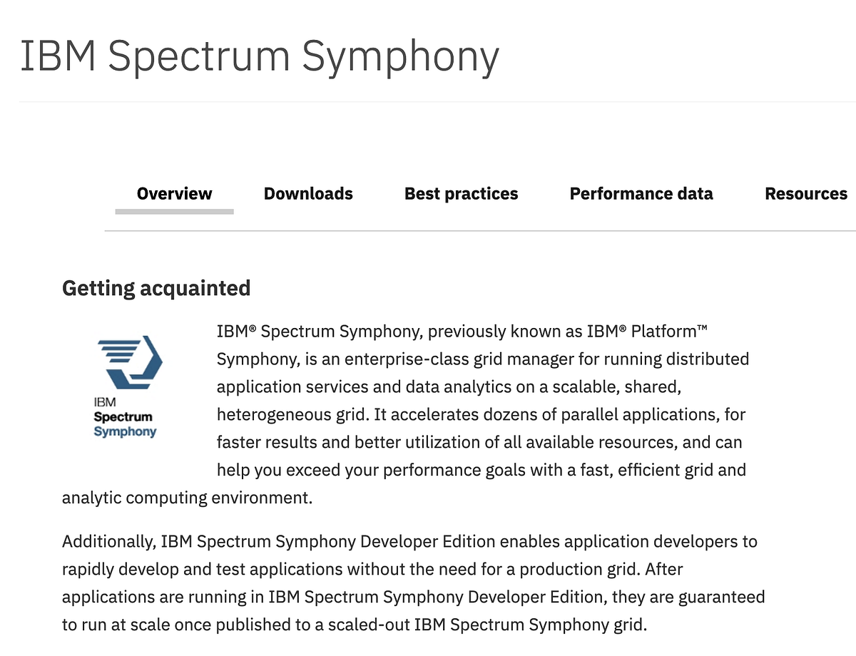 IBM Spectrum Symphony Key takeaways — | by Gautam Siwach | Medium