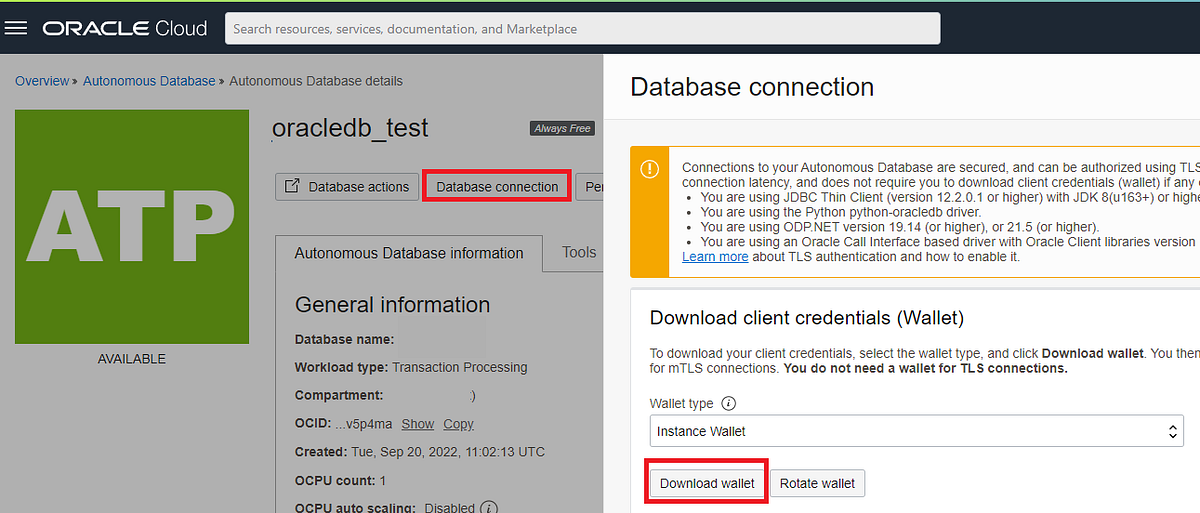 Python ile Oracle Cloud Database Bağlantısı Oluşturma | by Ömer Faruk Başpınar | Medium