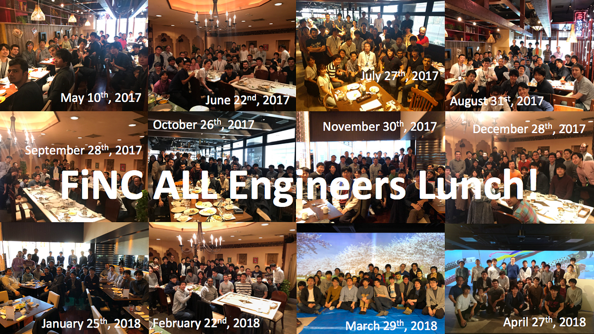 FiNC ALL Engineers Lunchの取り組み. こんにちは、技術開発本部SREチームの鈴木です。今回はFiNCのエンジニアが行な ...